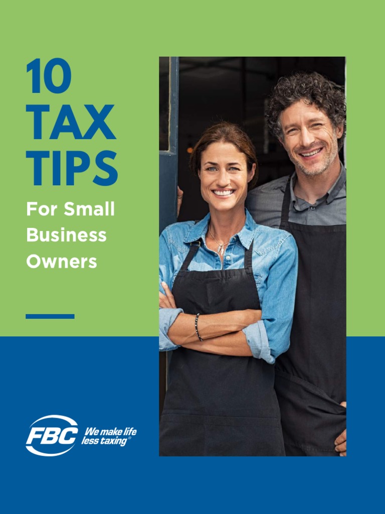 10 TAX Tips: For Small Business Owners | PDF | Health Savings Account ...