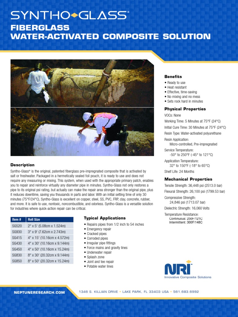 Syntho-Glass - Original | PDF | Fiberglass | Fibre Reinforced Plastic