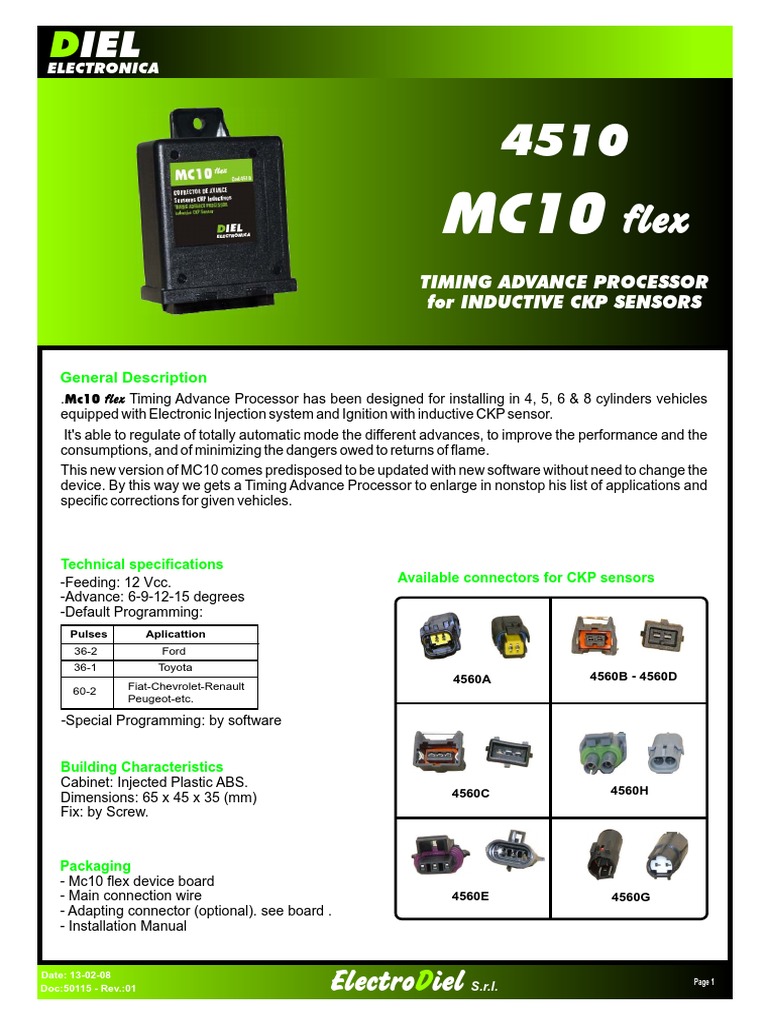 Electro Iel: Timing Advance Processor For Inductive CKP Sensors | PDF ...