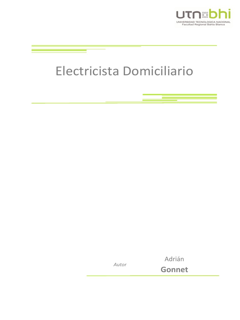Material Electricista Domiciliario | PDF | Corriente eléctrica ...