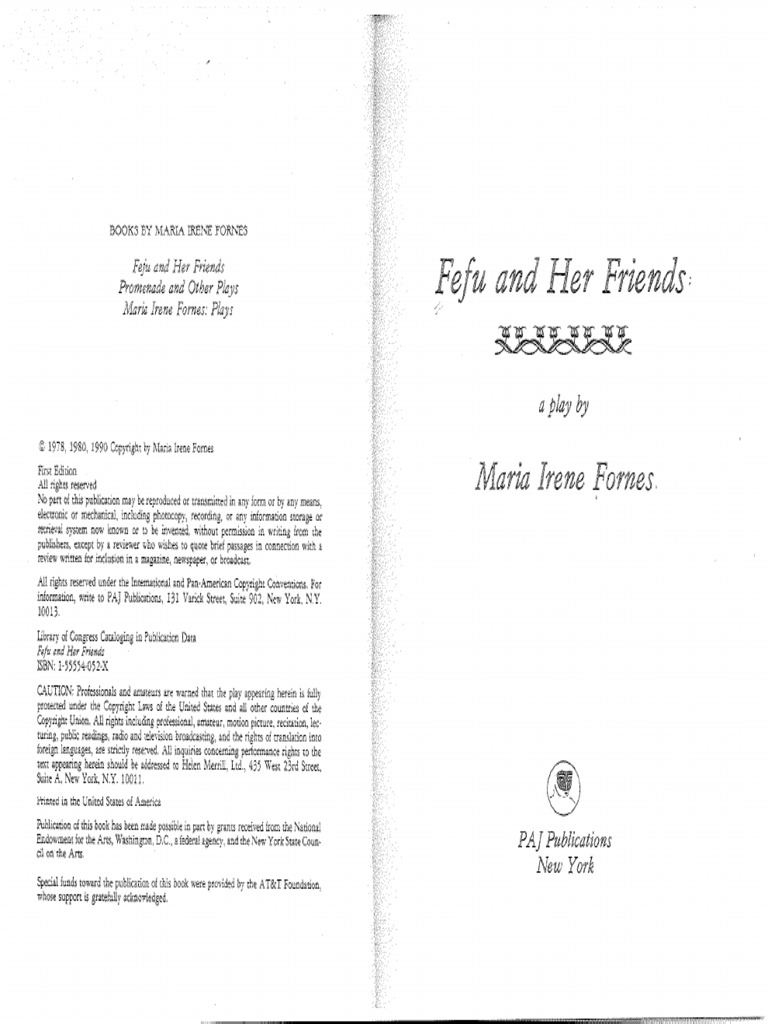 Fefu and Her Friends PDF | PDF