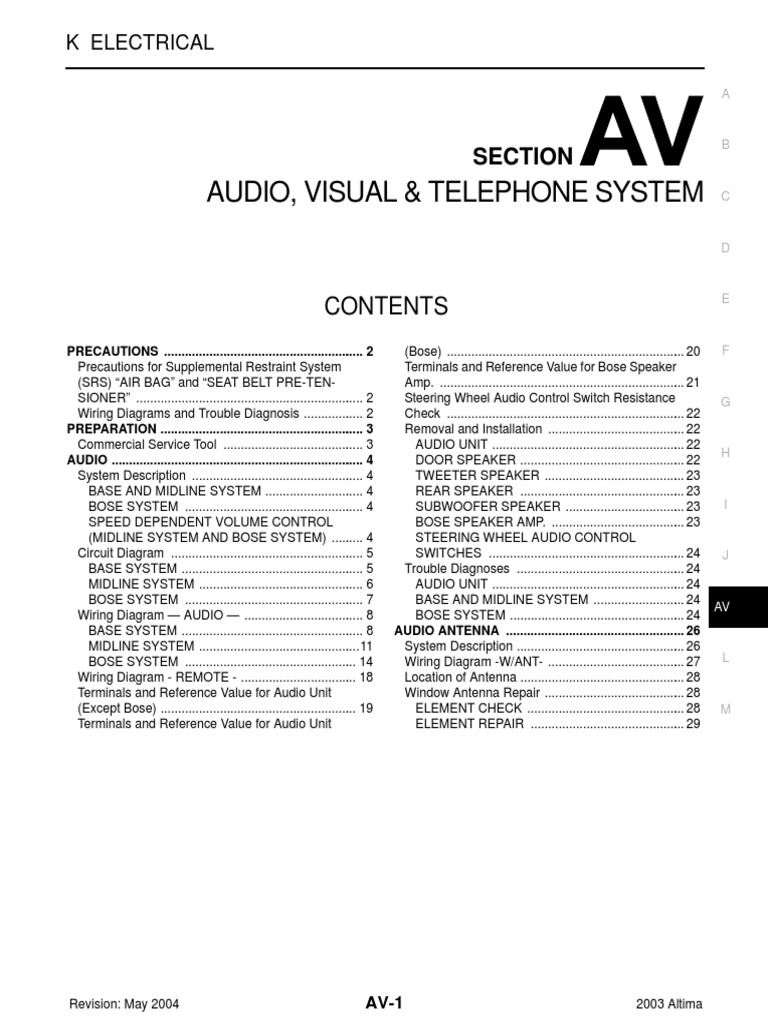 Av PDF | PDF | Airbag | Loudspeaker
