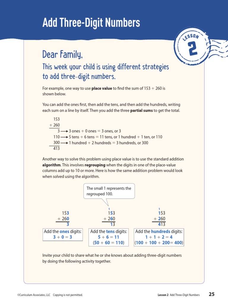 Student Workbook Pages Lesson 2 | PDF | Numbers | Teaching Mathematics