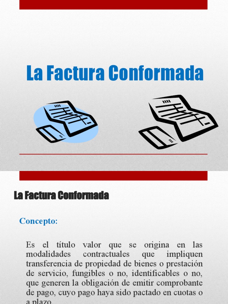 Factura Conformada | PDF