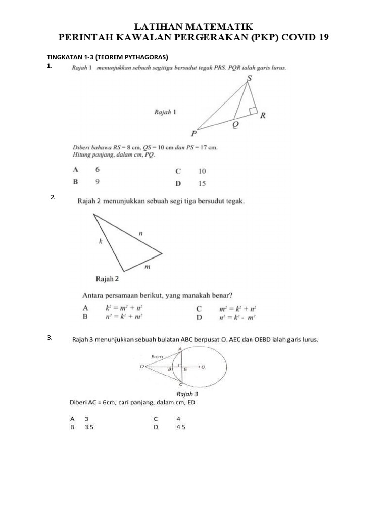 Bab 13 Teorem Pythagoras | PDF