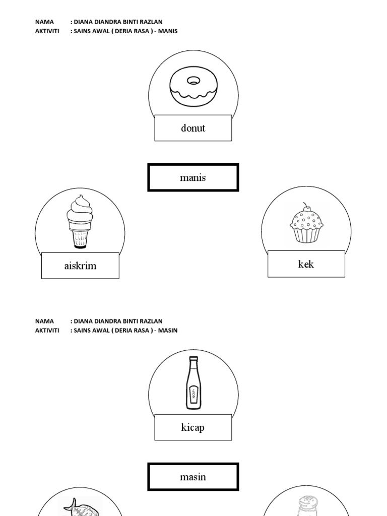 Aktiviti Sains Awal Deria Rasa | PDF