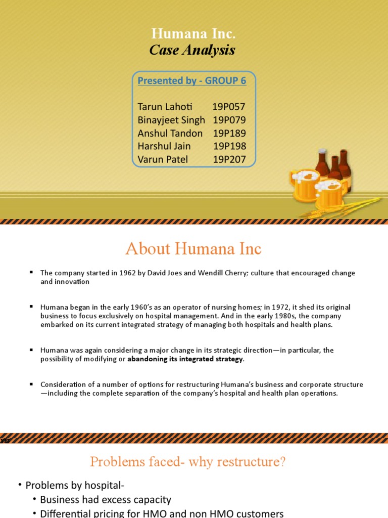 Humana Inc.: Case Analysis | PDF | Business