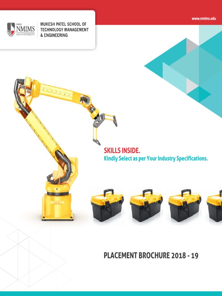 Nmims Mpstme Placement Brochure 2019 | PDF | Engineer | Financial Analyst