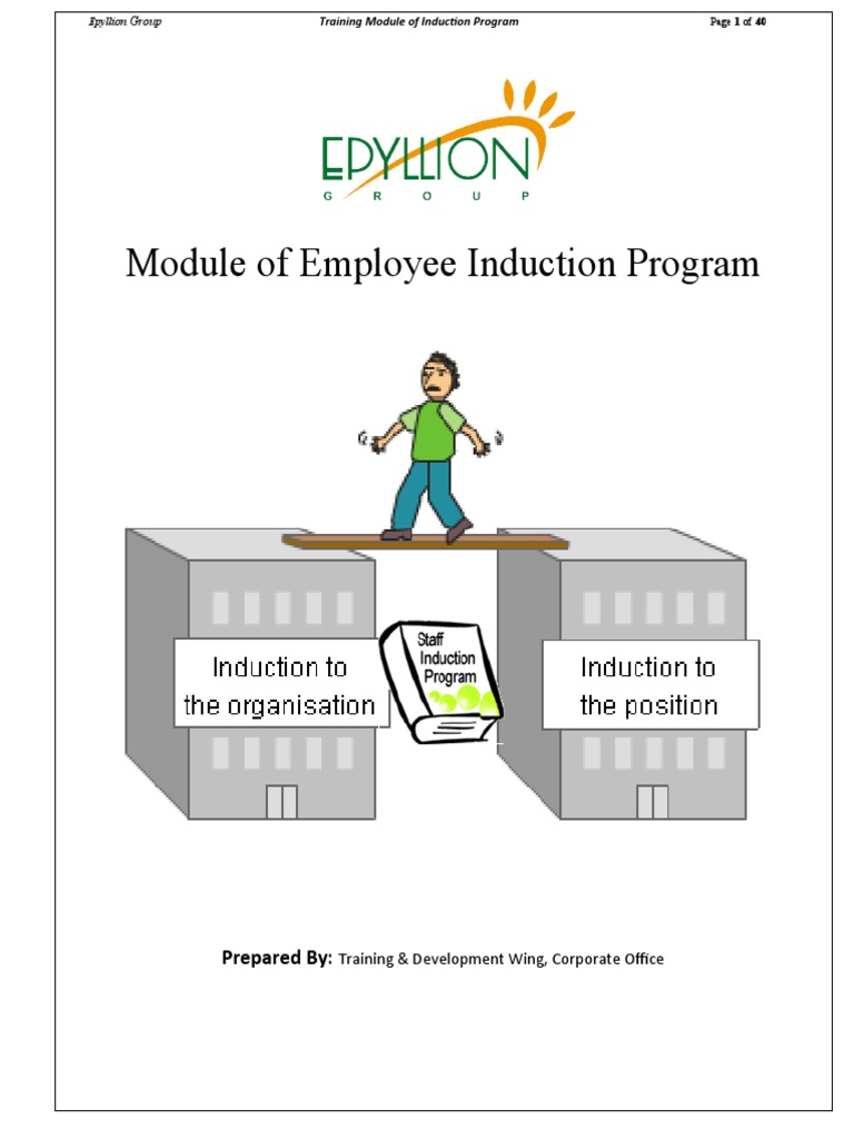 Module of Employee Induction Program | PDF | Etiquette | Corporate ...