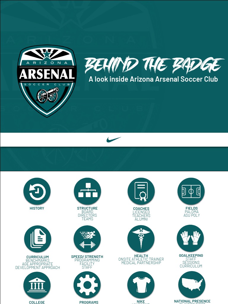 Behind The Badge: A Look Inside Arizona Arsenal Soccer Club | PDF ...