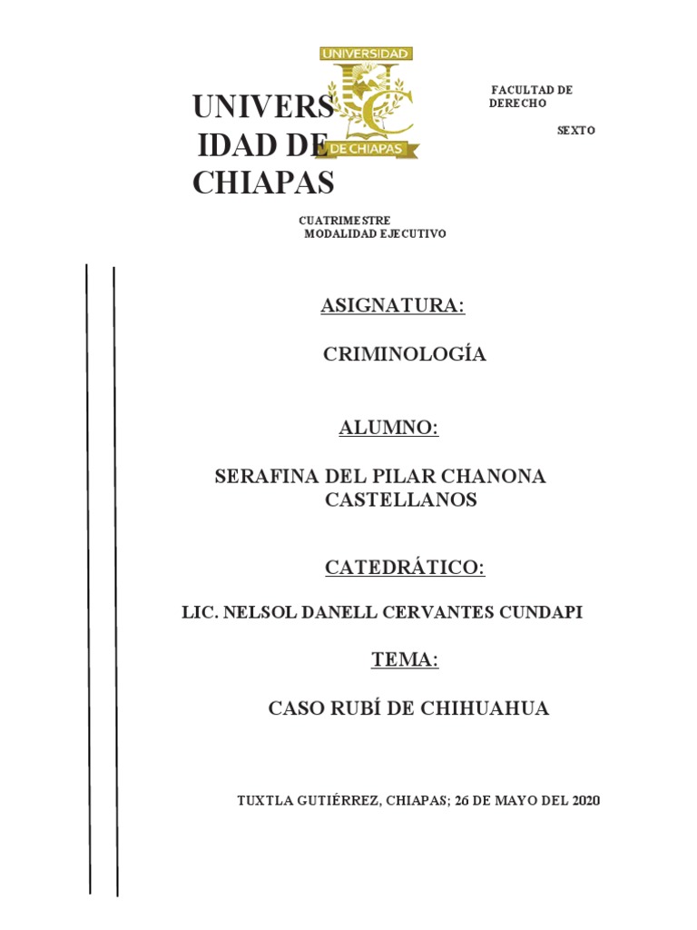 Caso Rubi Frayre de Chihuahua | PDF | Juez | Homicidio