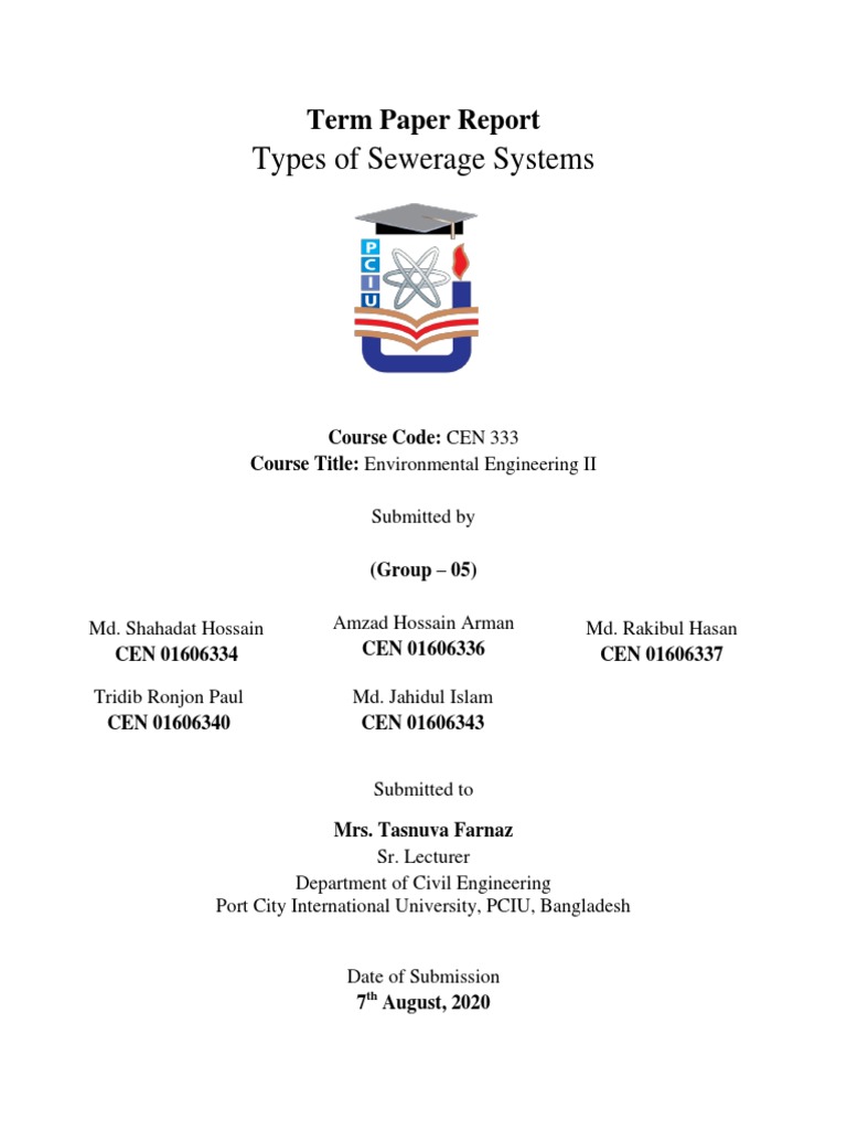 Types of Sewerage Systems Explained | PDF | Sanitary Sewer | Sewage ...
