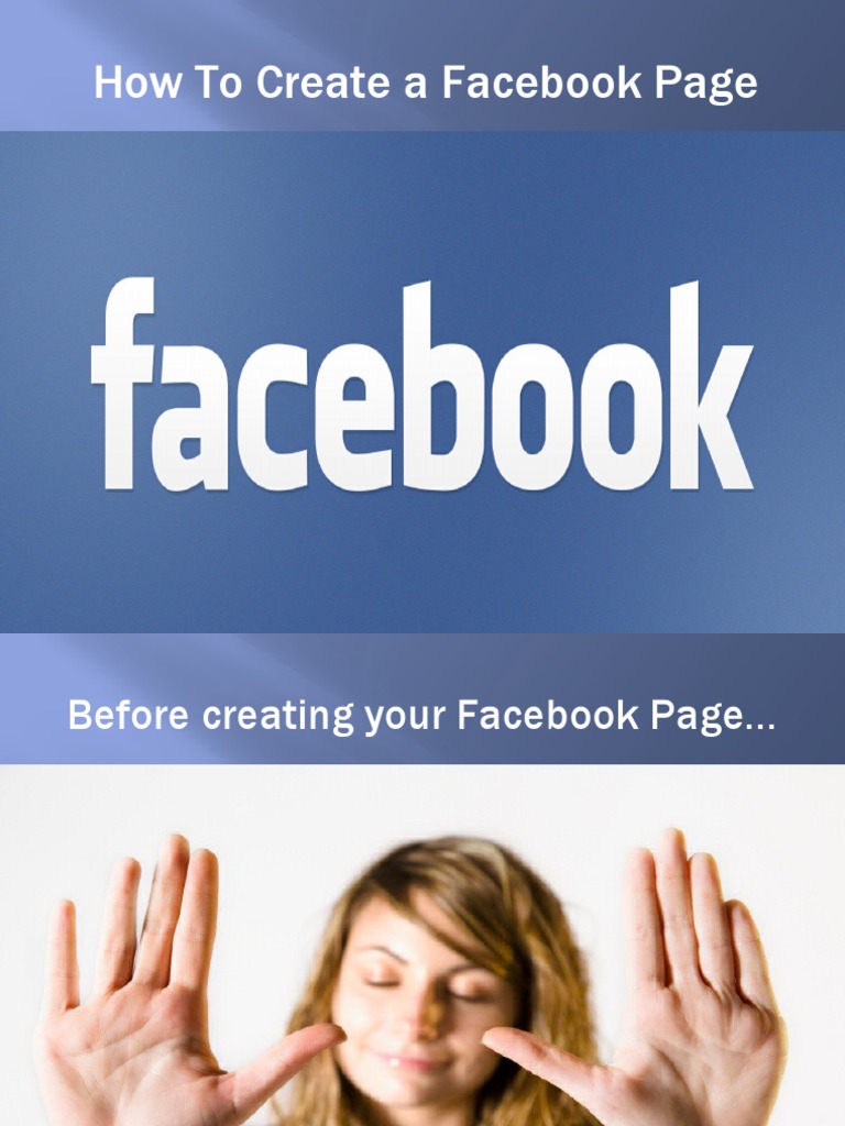 How To Create A Facebook Page | PDF | Facebook | World Wide Web