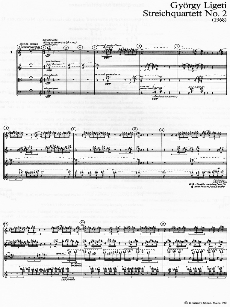 Ligeti String Quartet nr2 PDF | PDF