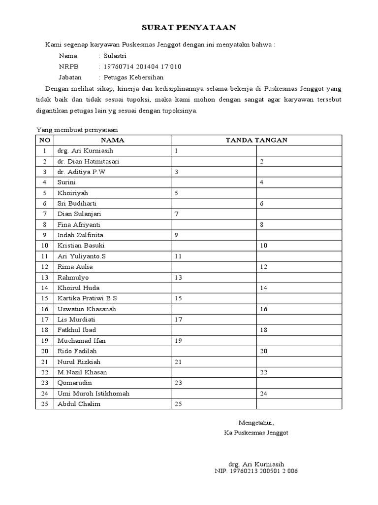 Surat Petisi | PDF