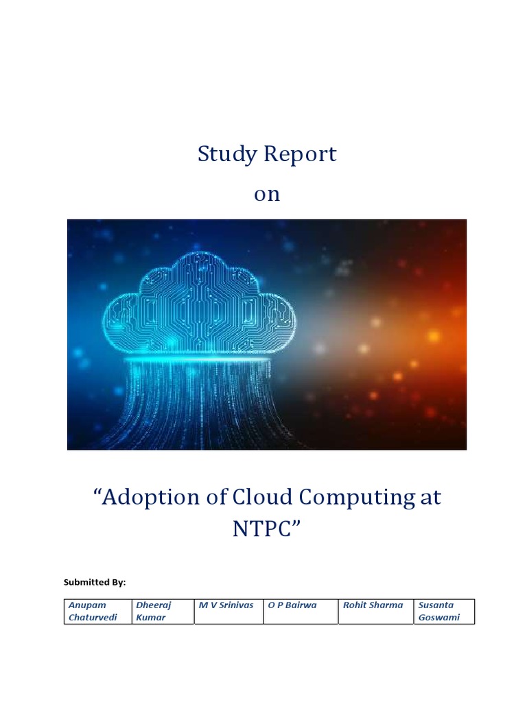 Cloud Computing Adoption at NTPC Study | PDF | Platform As A Service ...