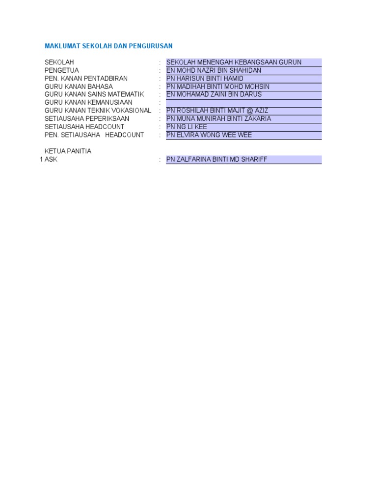 Form 1 Ask | PDF