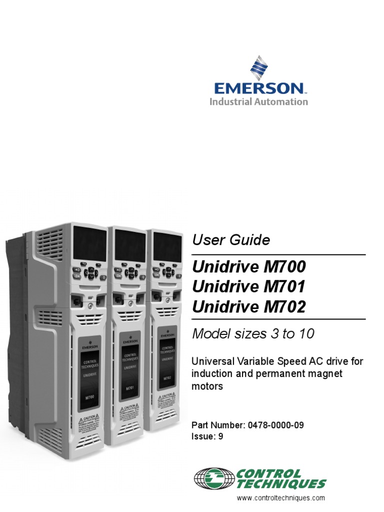 Unidrive M700 - 701 - 702 User Guide Issue 9 (0478-0000-09) | PDF ...