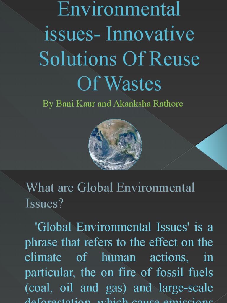 Global Environmental Issues | PDF