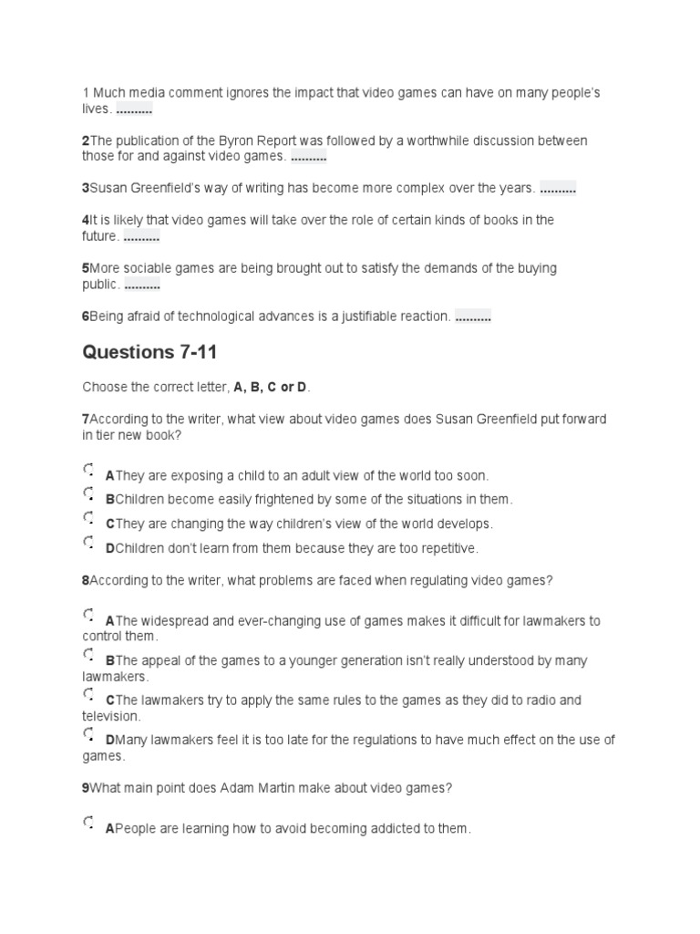 1 Much Media Comment Ignores The Impact That Video Games Can Have On ...