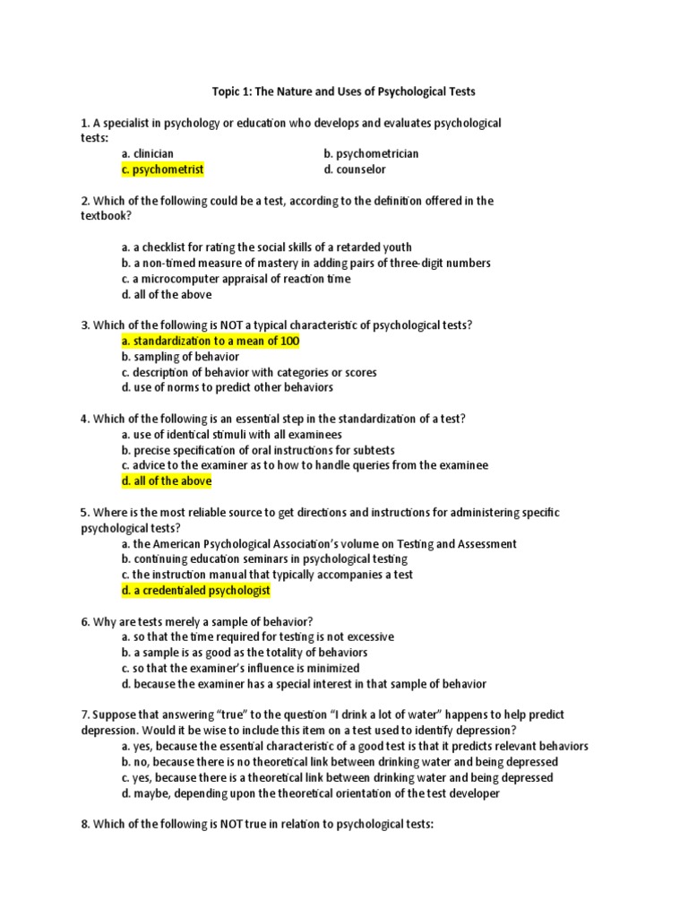 Activity Tutorial 1 PT31703 | PDF | Psychological Testing | Psychometrics