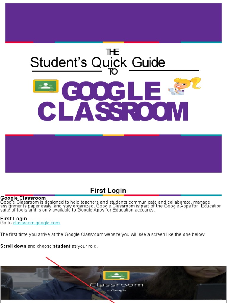 Student Quick Guide To Google Classroom | PDF | Alphabet Inc. | Google