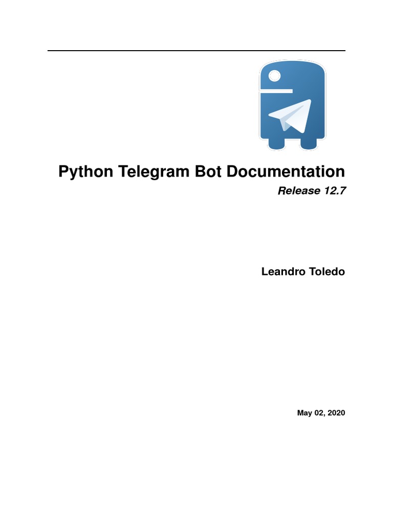 Python Telegram Bot Readthedocs Io en Stable | PDF | Parameter ...