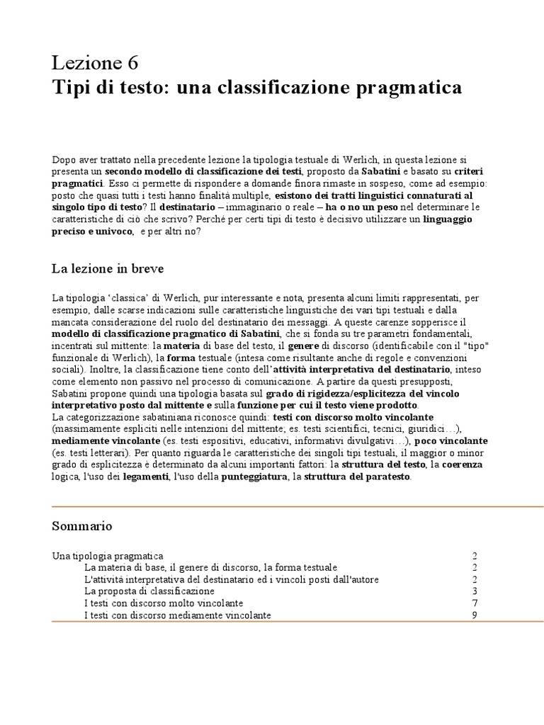 6 Tipi Di Testo 2 | PDF