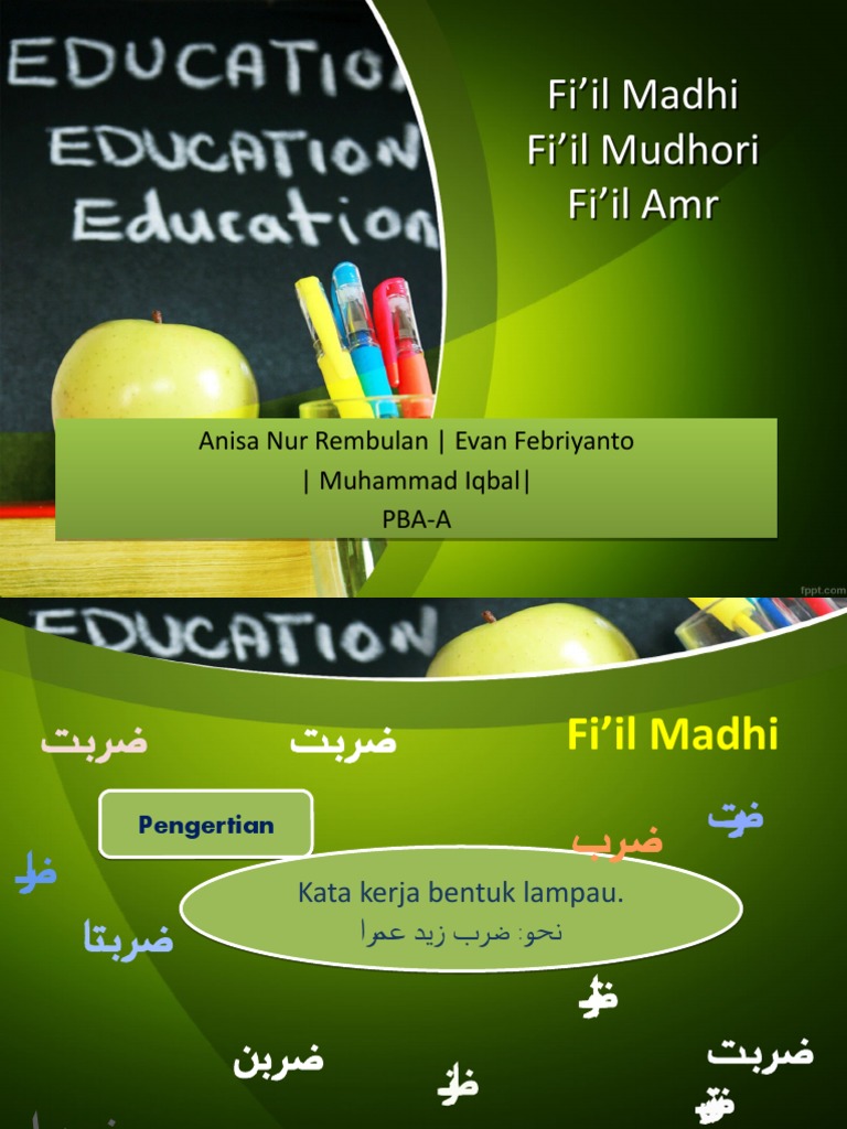 Shorof PPT Fiil Madhi | PDF