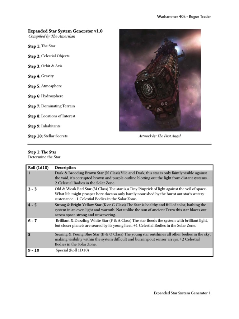 Expanded Star System Generator [v1.0] | Stars | Natural Satellite