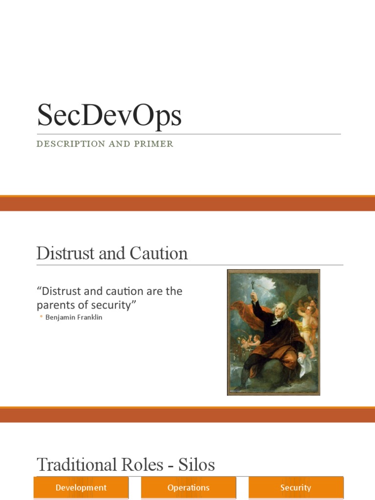 Secdevops Description And Primer Pdf Vulnerability Computing 8835