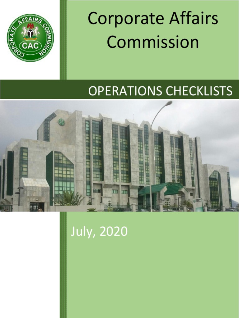 CAC Operations Checklists July 2020 | PDF | Notary Public | Identity ...