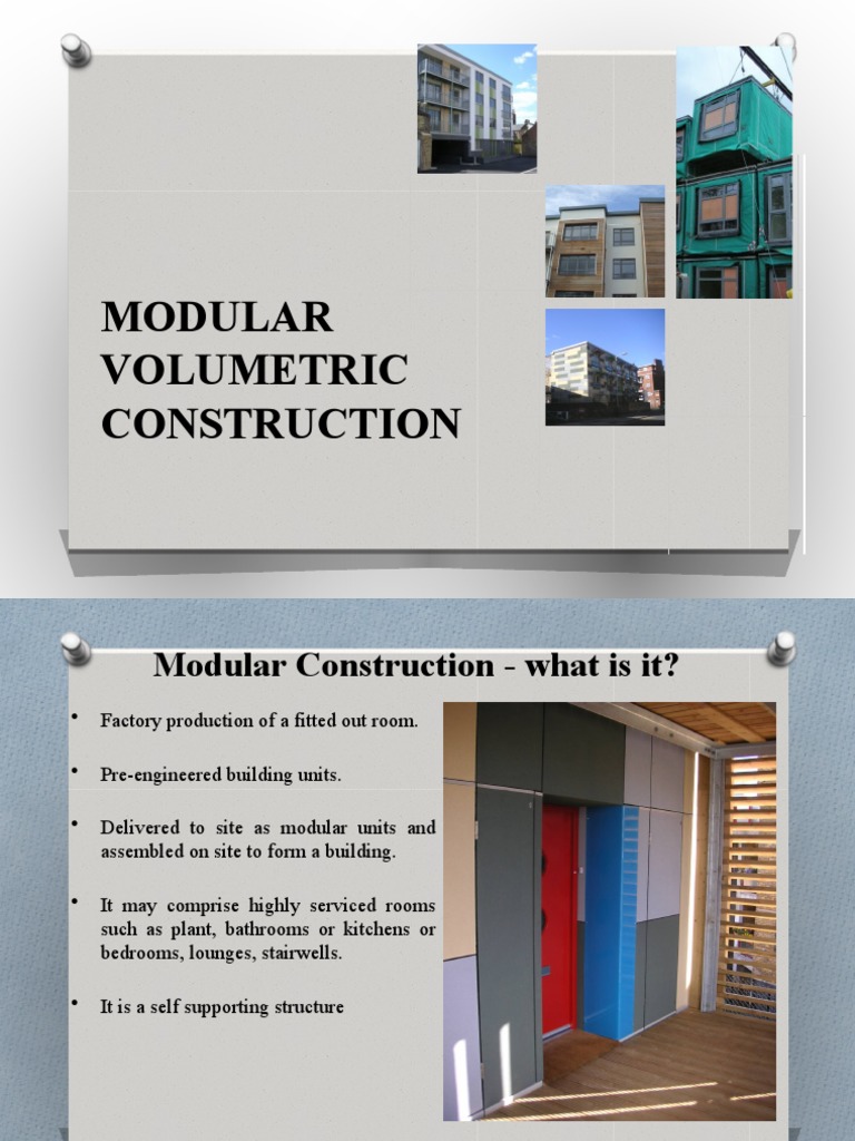 Modular Volumetric Construction | PDF | Wall | Modularity