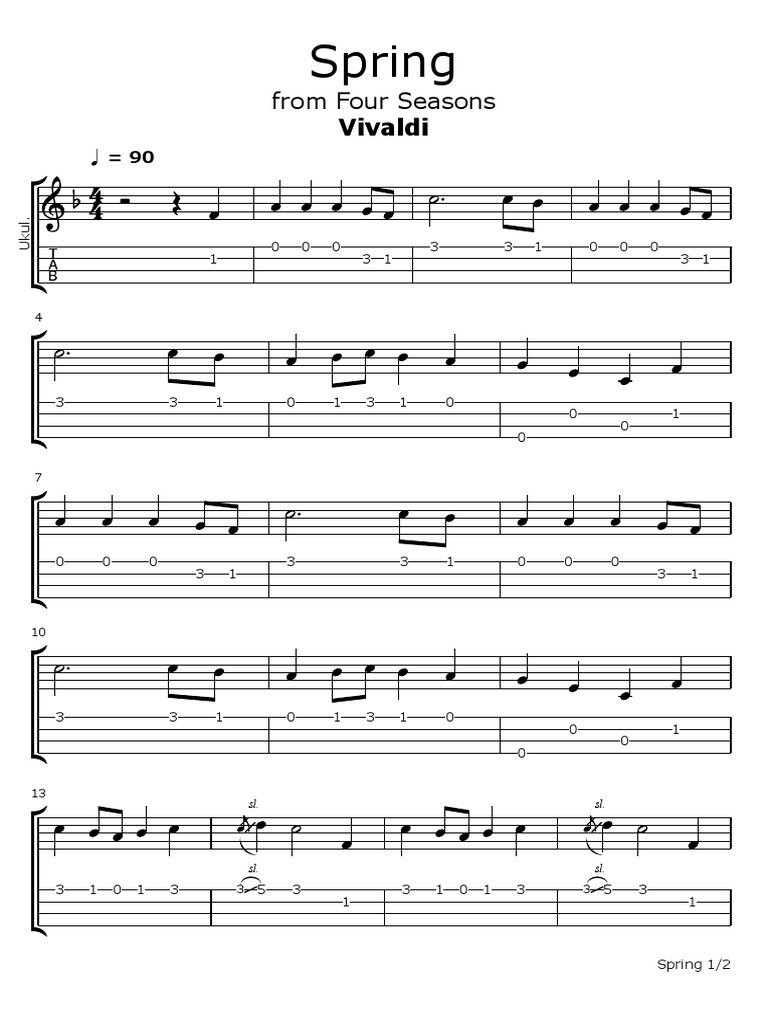Ukulele - Spring | PDF