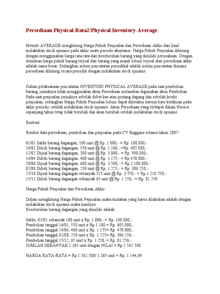 Jurnal Metode Average | PDF