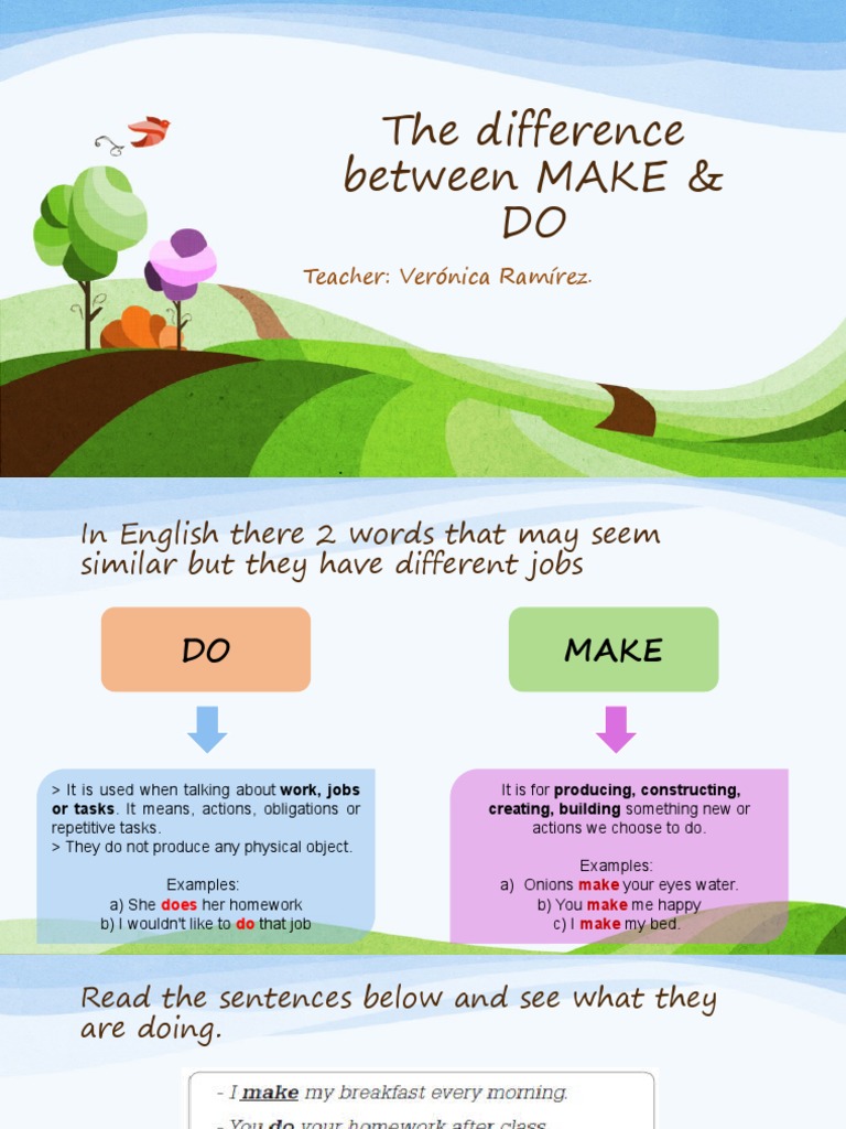 The Difference Between Make Do | PDF