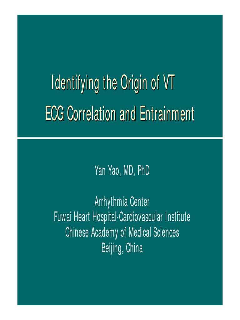 VT Origin PDF | PDF | Electrocardiography | Cardiology