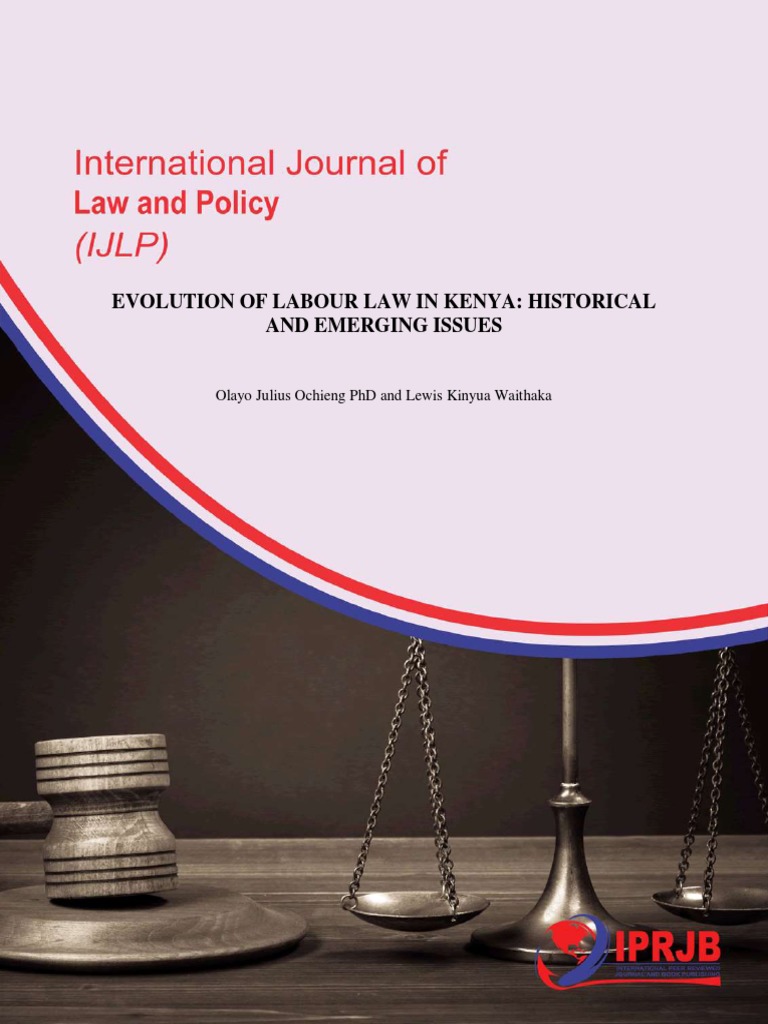 Evolution of Labour Law in Kenya: Historical and Emerging Issues | PDF ...