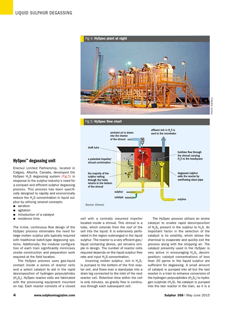 Enersul Article Hyspec Degassing Unit | PDF | Chemical Reactor | Liquids
