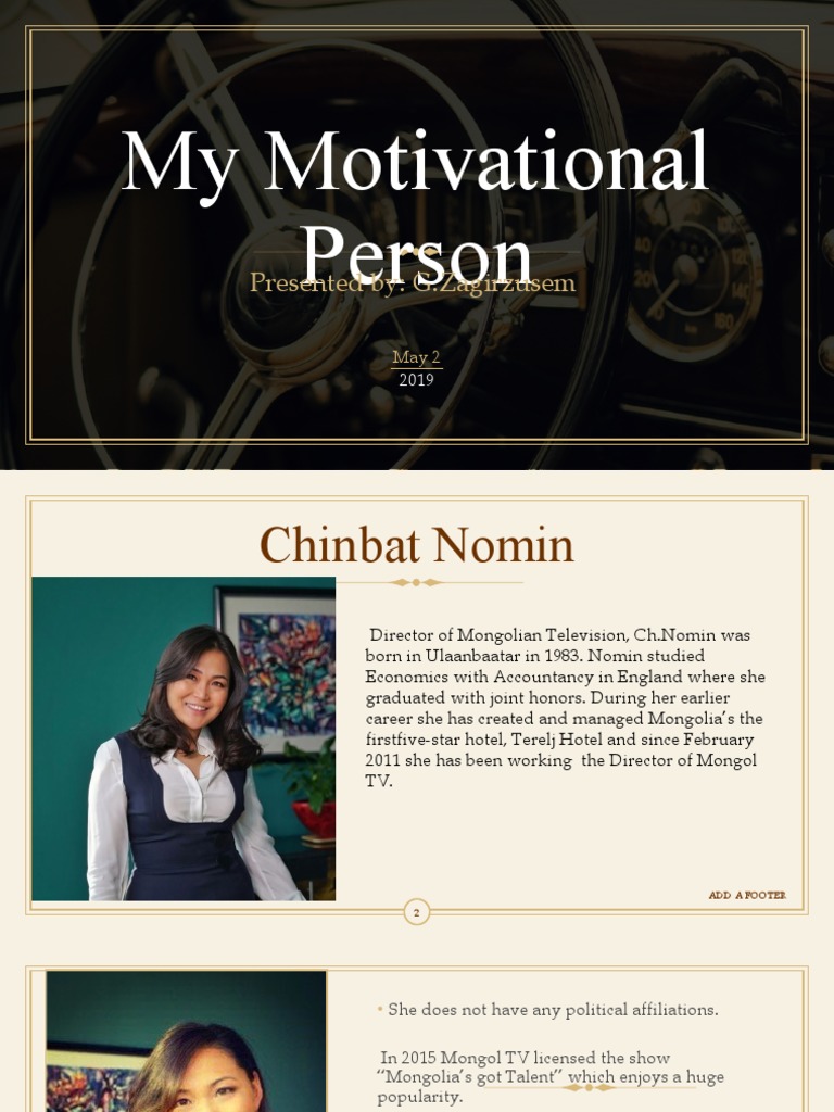 My Motivational Person | PDF | Wellness | Lifestyle
