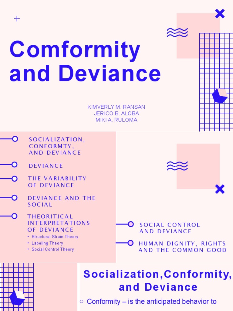 Theories of Conformity & Deviance | PDF | Deviance (Sociology ...