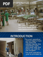 Postoperative Nursing Management | PDF | Anesthesia | Wound
