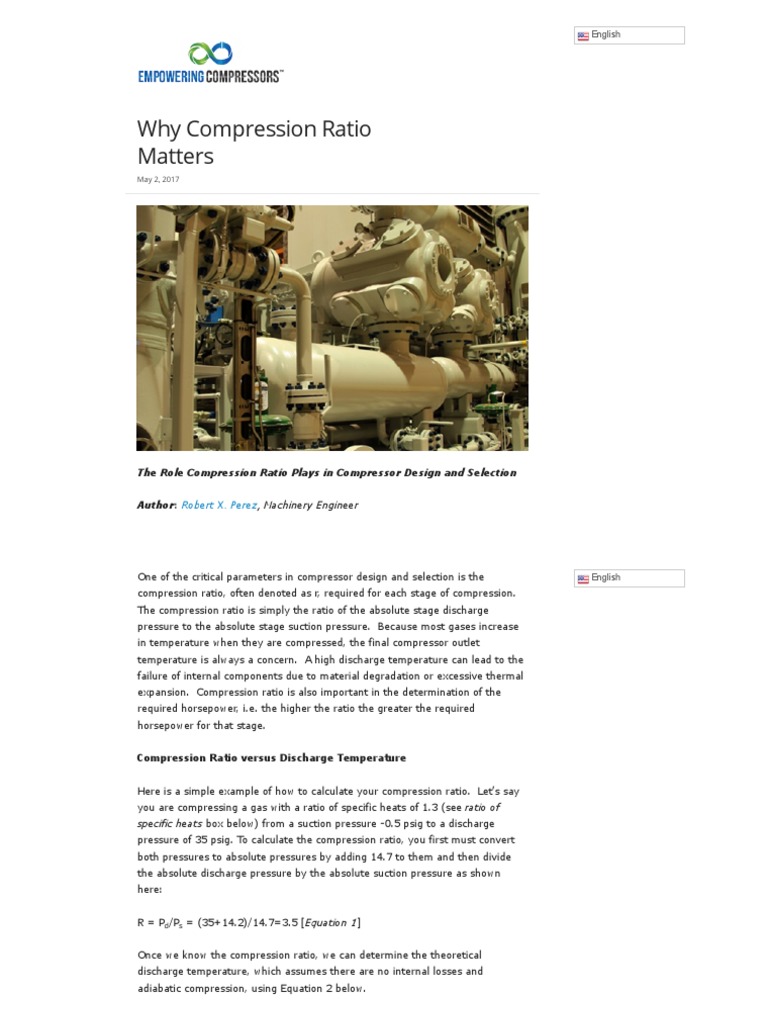Why Compression Ratio Matters - Empowering Compressors | PDF ...