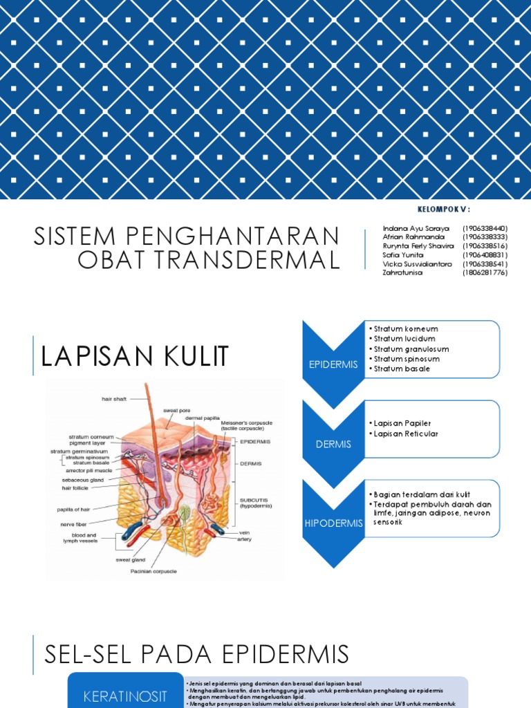 SISTEM PENGHANTARAN OBAT TRANSDERMAL | PDF