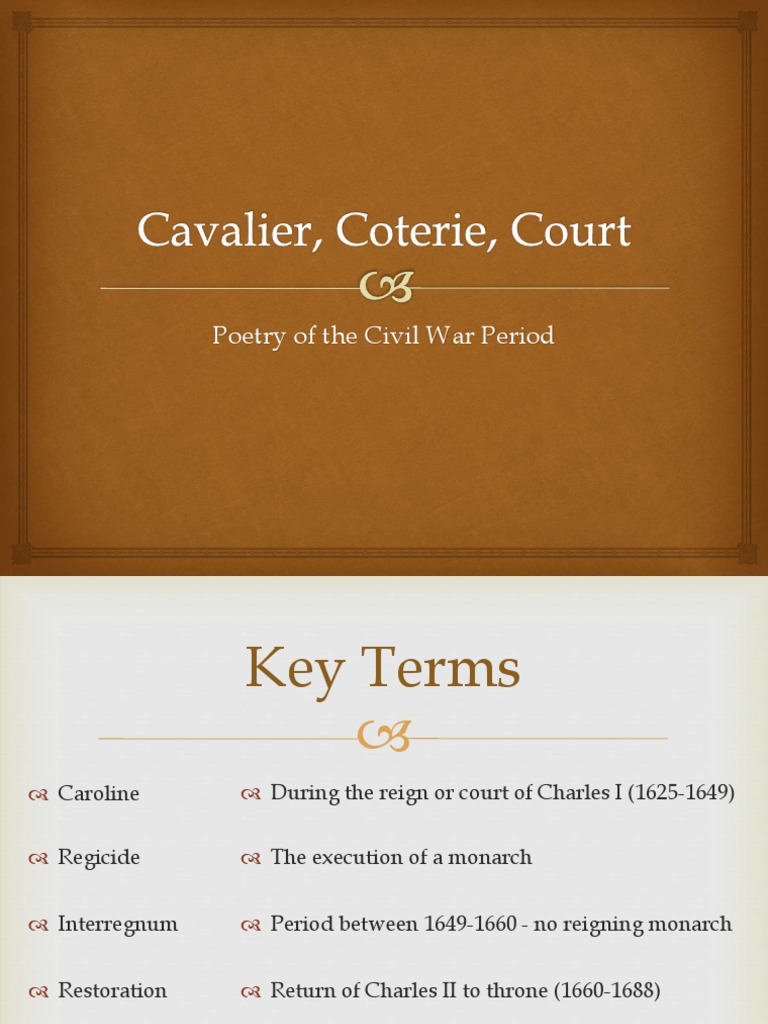 Poetry of The Civil War Period | PDF | English Civil War | Oliver Cromwell