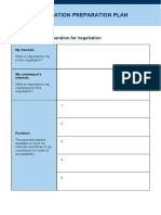Negotiation Planning Template Guide | PDF