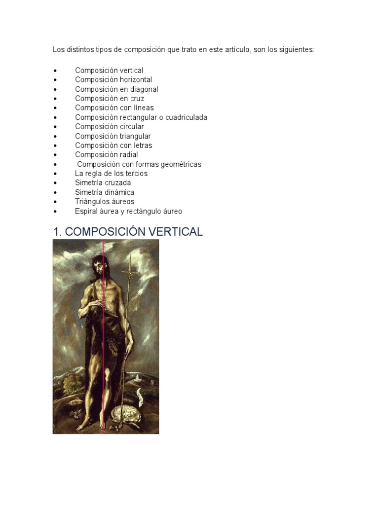 Los Distintos Tipos de Composición Grado 6 | PDF | Composición (artes ...