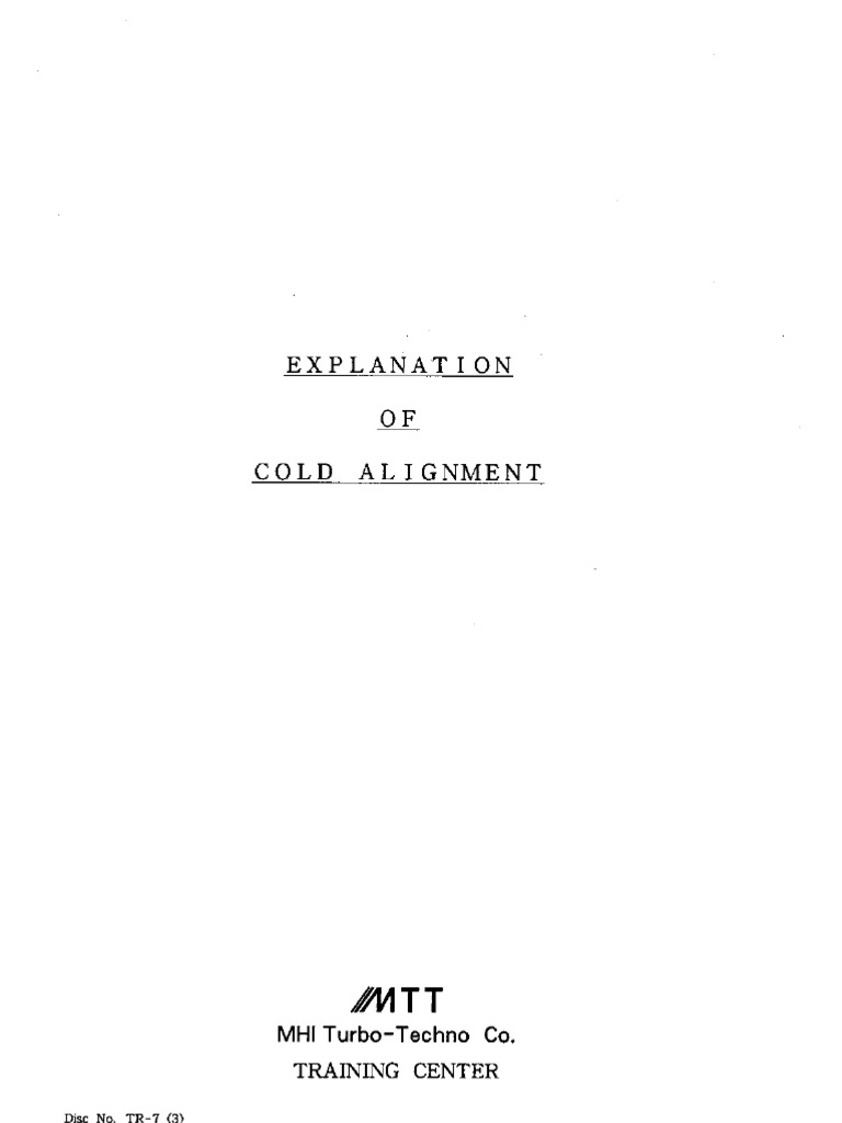 6-1 Explanation of Cold Alignment | PDF | Mechanical Engineering ...