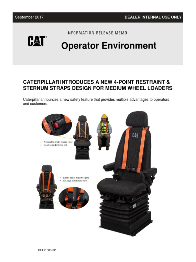 Cinturones de Seguridad PELJ1803-02 New 4-Point Restraint & Sternum ...