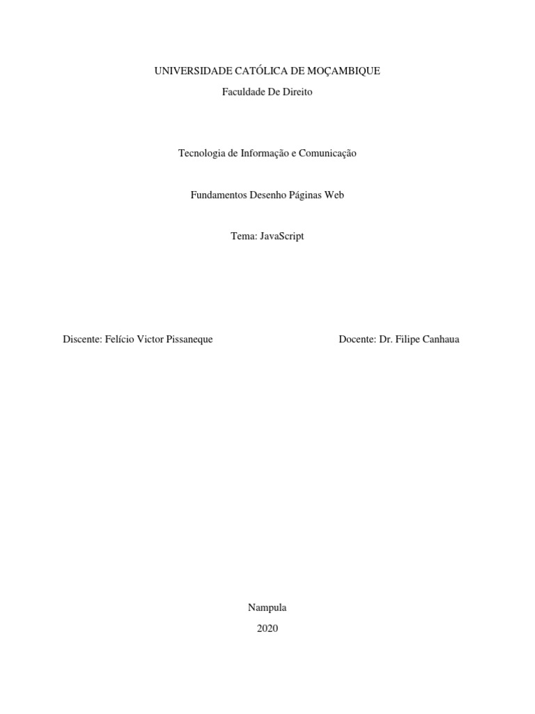 JAVAscript PDF | PDF | Script Java | Linguagem de script JAVAscript PDF | PDF | Script Java | Linguagem de script